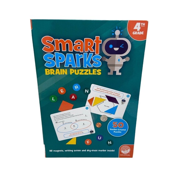 Mindware | Toys | Smart Sparks Brain Puzzle 4th Grade Hardcover Books ...